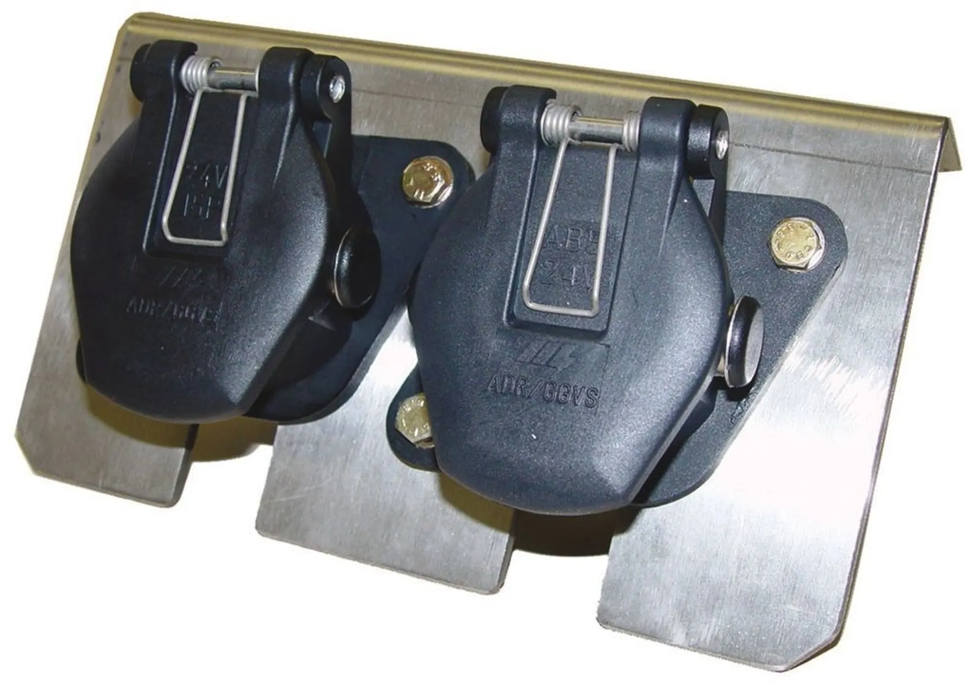 Halter zu Steckdosen ABS/EBS/15-Poler rostfrei/ inox 2mm Wandstärke | CS239749