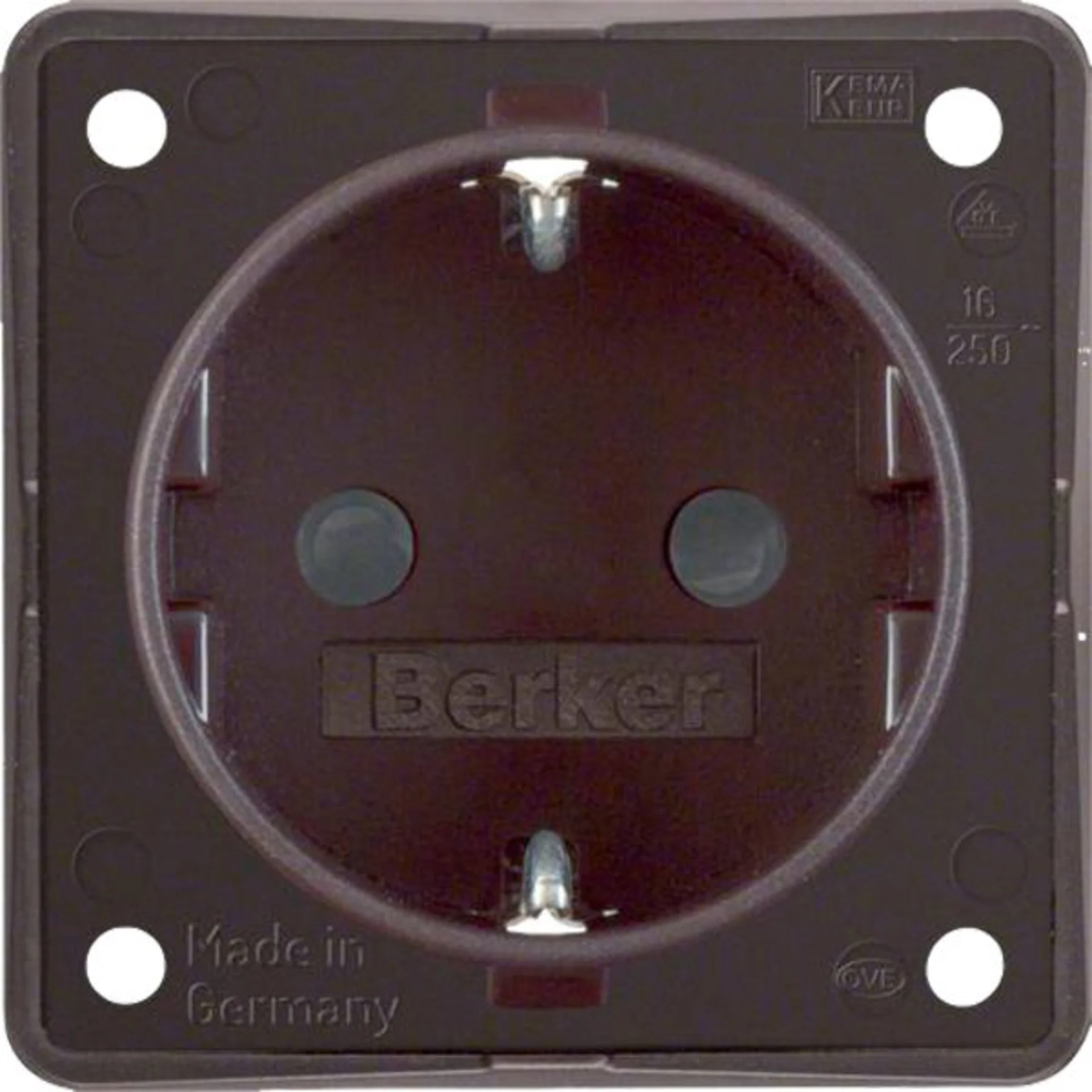 Berker Integro Steckdose Schutzkontakt mit erhöhtem Berührungsschutz ...