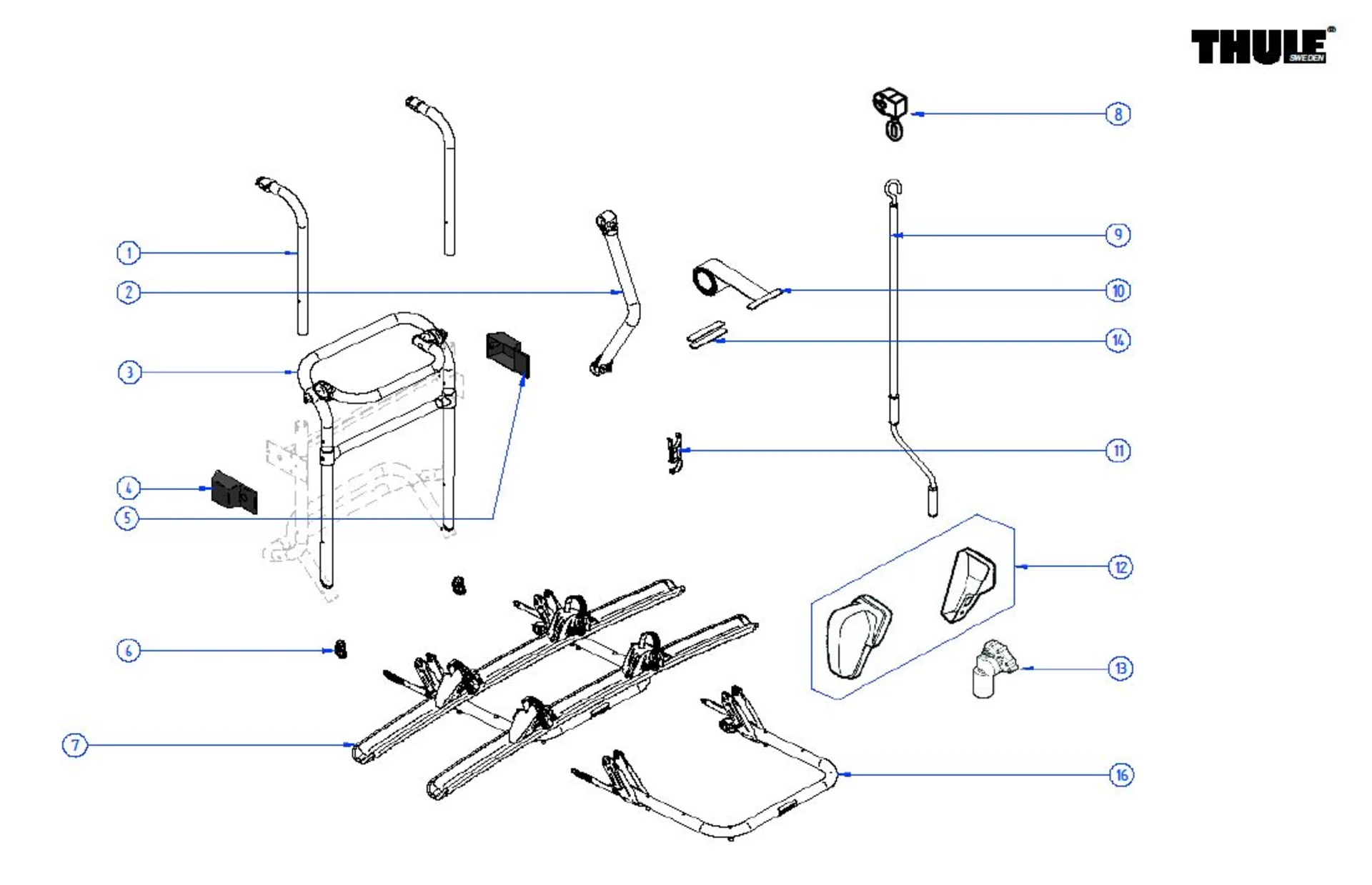 Thule Reparaturset Motor Gear für Fahrradträger Lift V16 12 V – Thule ...