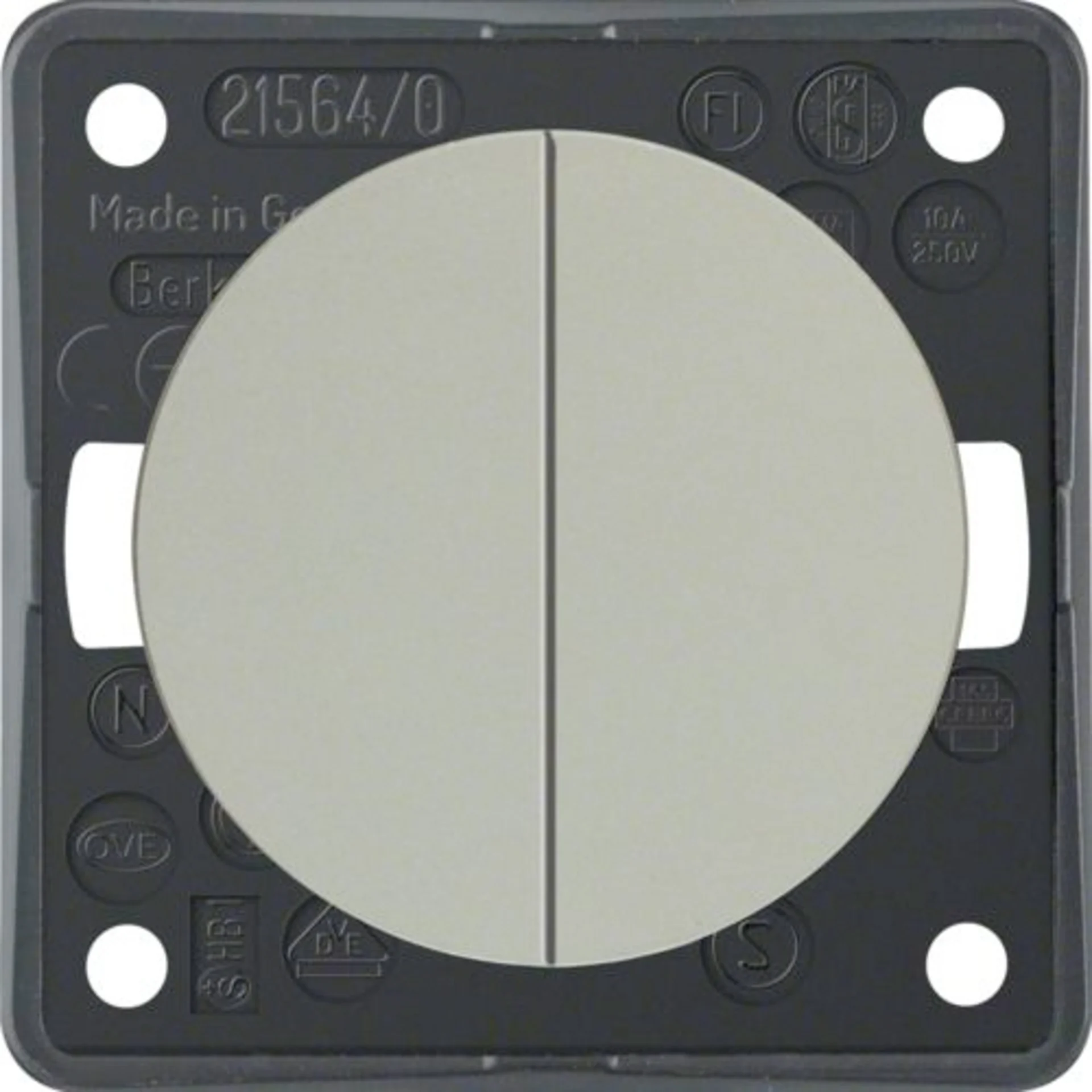 Berker Integro Serientaster 2 Schließer mit gemeinsamer Eingangsklemme ...