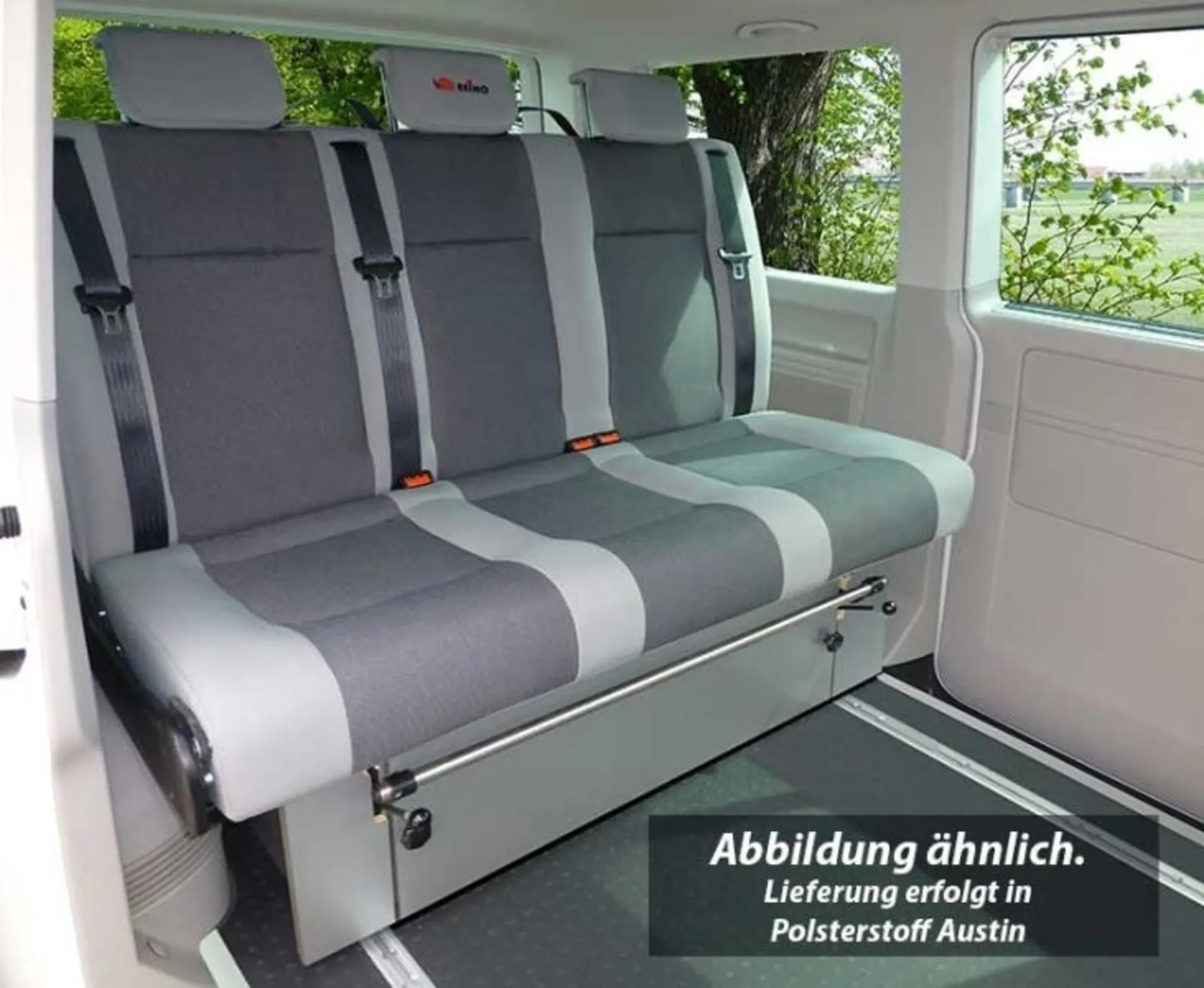 Schlafsitzbank VW T6.1, Weekender V3000 Gr.17 3-sitzig Polster Briks 2 ...
