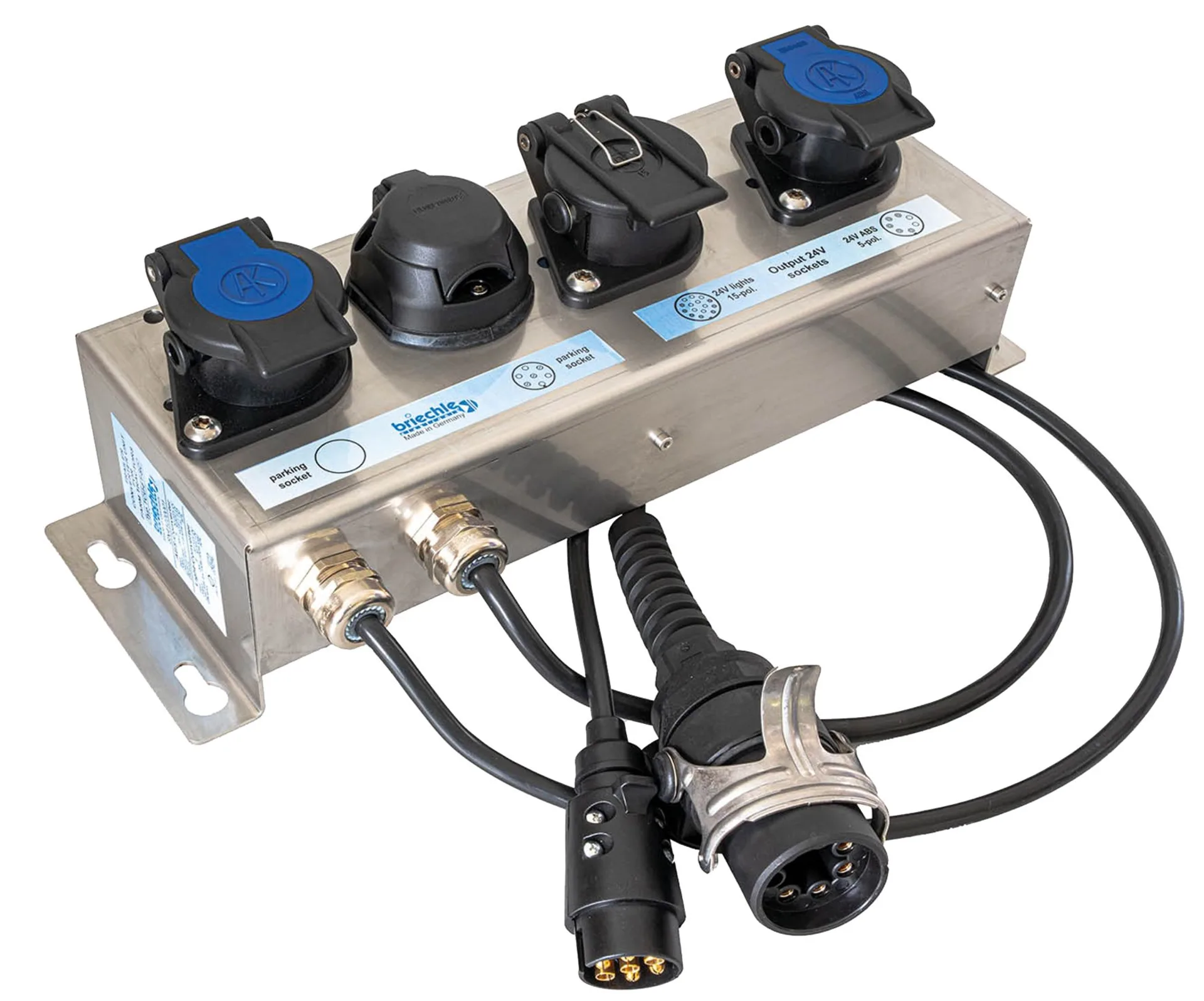 Briechle - Spannungsverdoppler-Einheit mit Stecker/Dosen 12->24 V 440 x 146 x 100 mm, für ABS ...