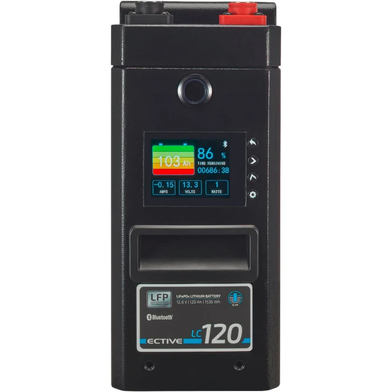 ECTIVE LC 120 SLIM BT 12V LiFePO4 Lithium Versorgungsbatterie 120Ah ...